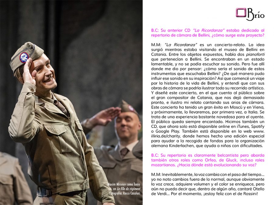 Entrevista a Maxim Mironov, la nueva estrella rossiniana - Brío Clásica
